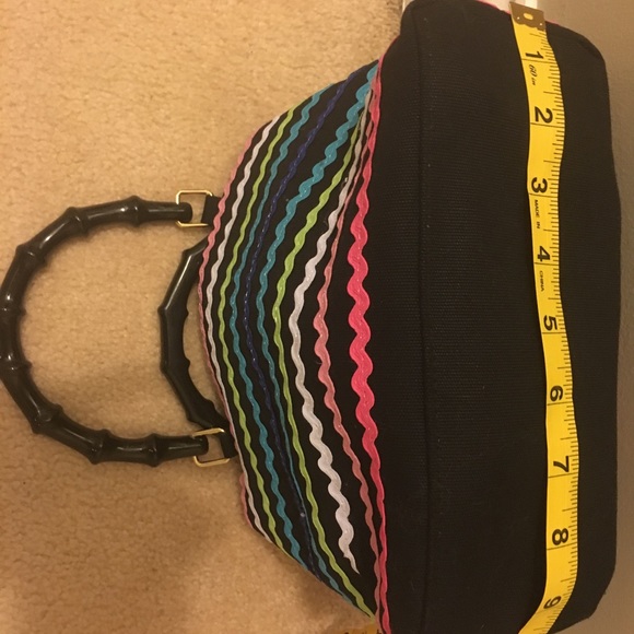 Tiannl | Bags | Zigzag Trim Canvas Handbag | Poshmark